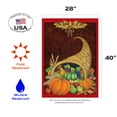 Toland Home Garden Cornucopia Fall Halloween Flag Double Sided 28x40 ...
