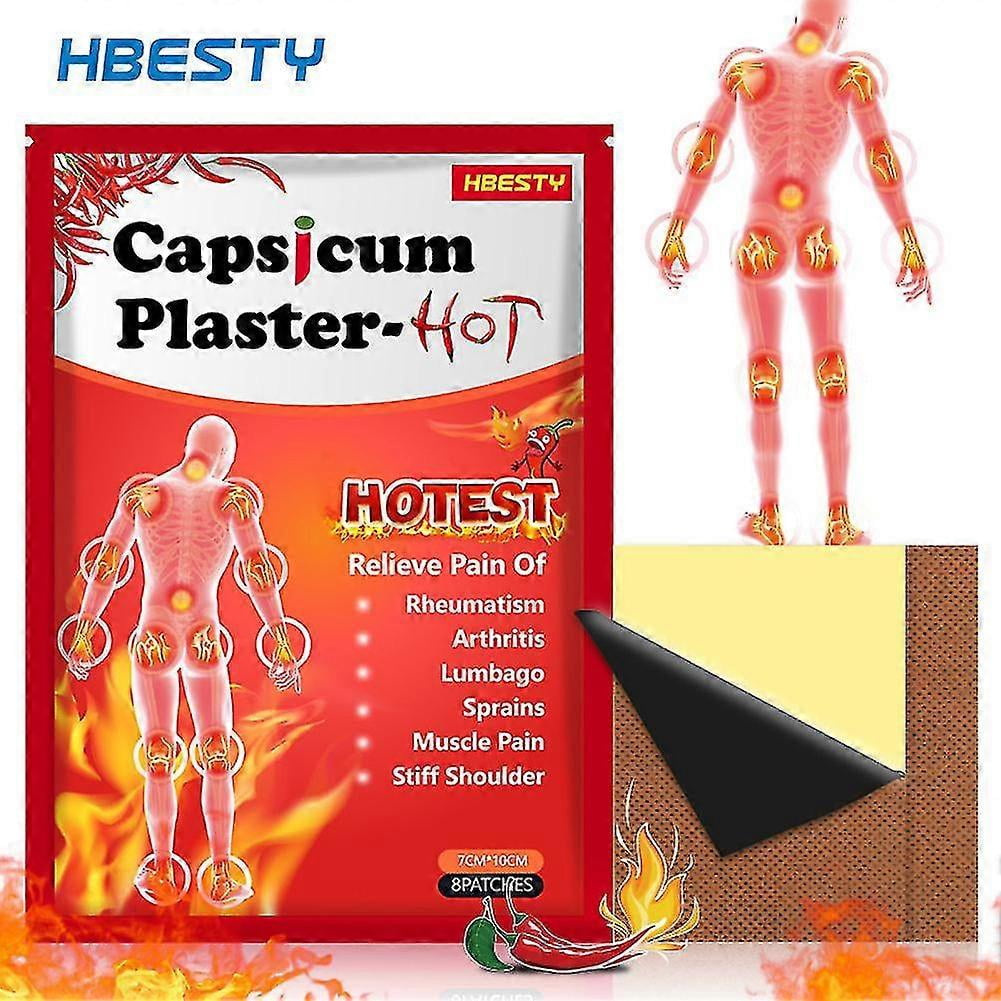 24x Capsicum Plaster Tiger Hot Pain Relieving Patches Muscle Joints ...