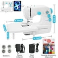 "Portable Stitch Mini Sewing Machine for Beginners, 2 Speed, Multi ...