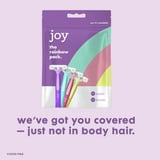 Joy Disposable Razors for Women, Rainbow Pack, 4 Razors - Walmart.com