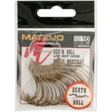 Matzuo America® Death Roll Bronze Size 1/0 Live Bait Hooks 25 ct Bag ...