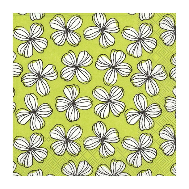 Set of 12 Cocktail Graphic Flower Napkins 20 Pack - Walmart.ca
