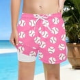Big Boy Period Swim Trunks One Piece Summer Layered Beach Shorts With ...