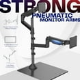 VIVO Pneumatic Dual Ultrawide Monitor Desk Stand, Up to 49 inch ...