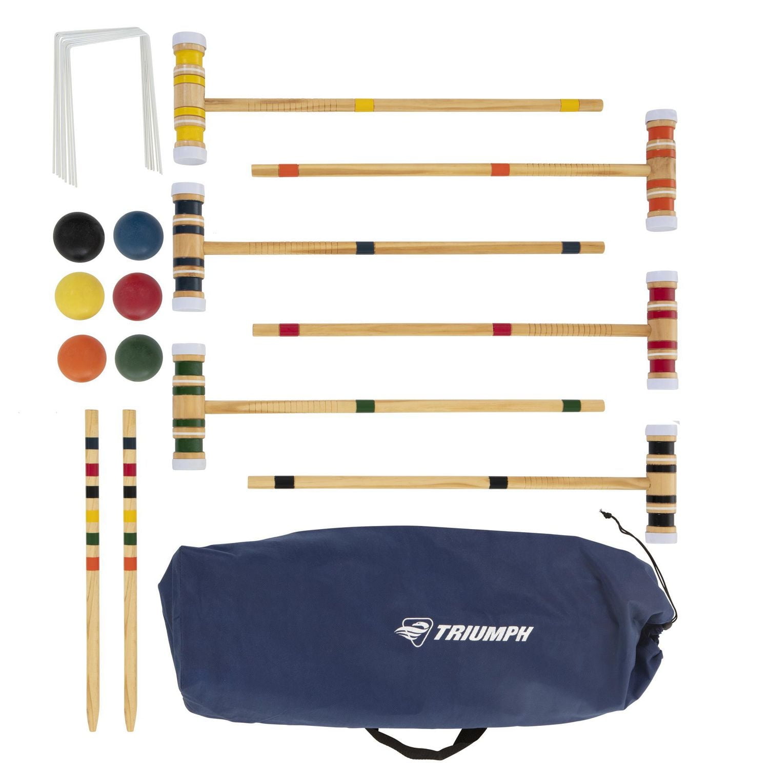 Click here for Triumph 6-Player Backyard Outdoor Croquet Set With... prices