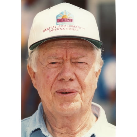 Jimmy Carter wearing a White Cap in a Close up Portrait Photo Print (8 ...