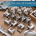 50 1/4"-20 Spring Steel Beam Clamps Metal Hangers Bolt On Clamp ...
