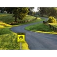 Drive Slow Turtle Crossing Sign - Tortoise Aluminum Traffic Sign for ...