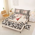 Catabedysis Cheetah Monogrammed Print Queen Sheets,Brown Letter C ...