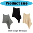 Breathable Lightweight Knitted Capelet Shawl For Spring Travel, Beach ...