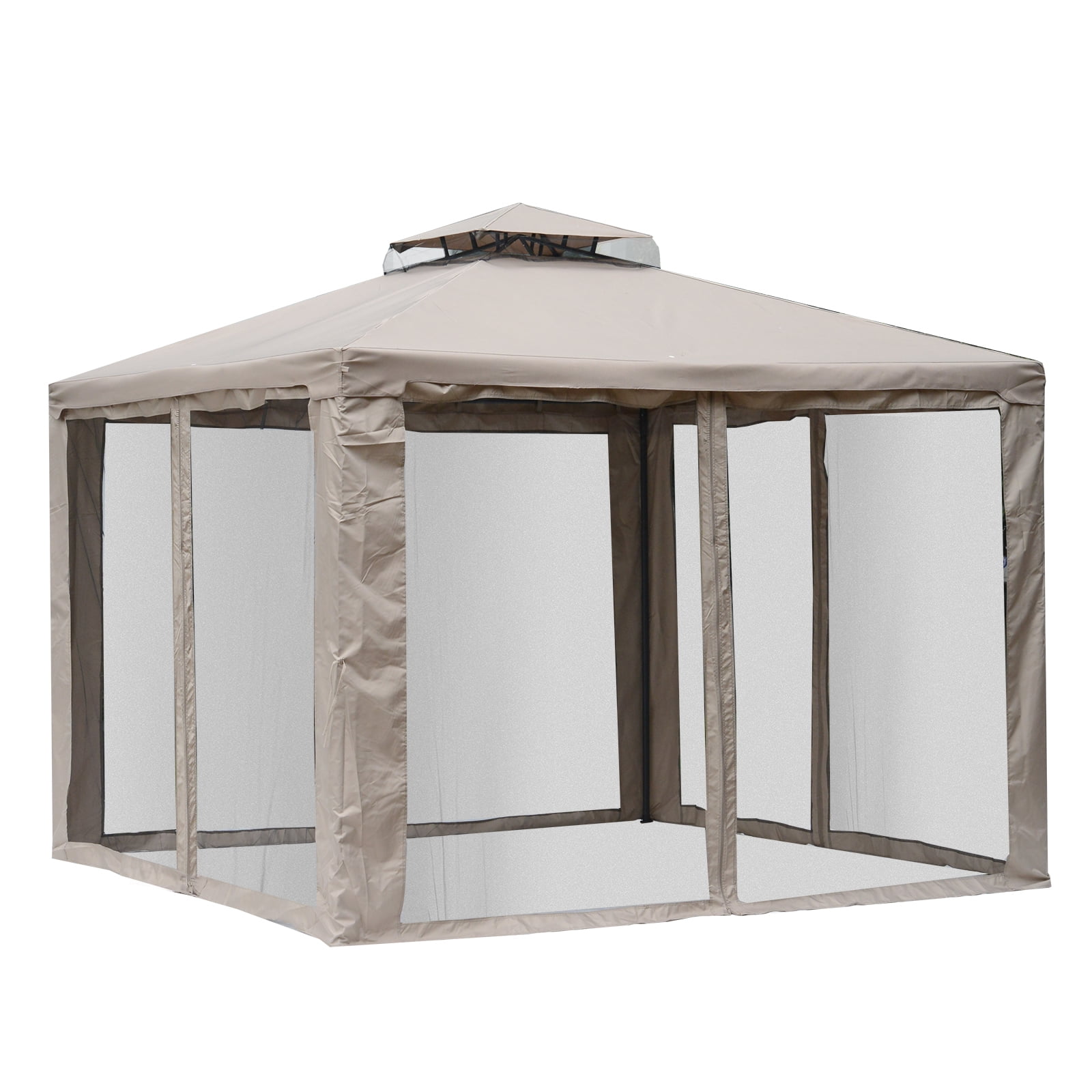 Click here for Outsunny Patio Gazebo Outdoor Pavilion 2 Tire Roof... prices