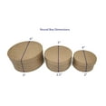 Round Paper Mache Nesting Boxes – Small Set of 6 Paper Mache Boxes with ...