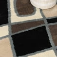 Superior Cobblestone Geometric Modern Area Rug 2'7 x 8' Brown ...