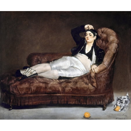 Manet: Spanish Costume./Nyoung Woman Reclining In Spanish Costume. Oil ...
