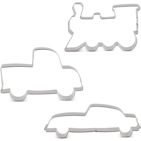 CPDD Transportation Vehicle Cookie Cutter Set - 3 Piece - Train, Pick ...