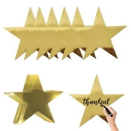 24pcs Paper Gold Stars Decorative Star Cutouts Gold Stars for Bulletin ...