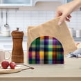 Napkin Holder For Table Kitchen Tissue Organization Tartan Pattern in ...