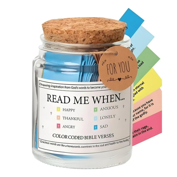 Bible Verses In Jar, Read Me When Bible Verses Gift Prayer Jar ...