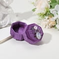 1 pc Velvet Cover Plastic Couple Ring Box Wedding Ring Gift Case ...