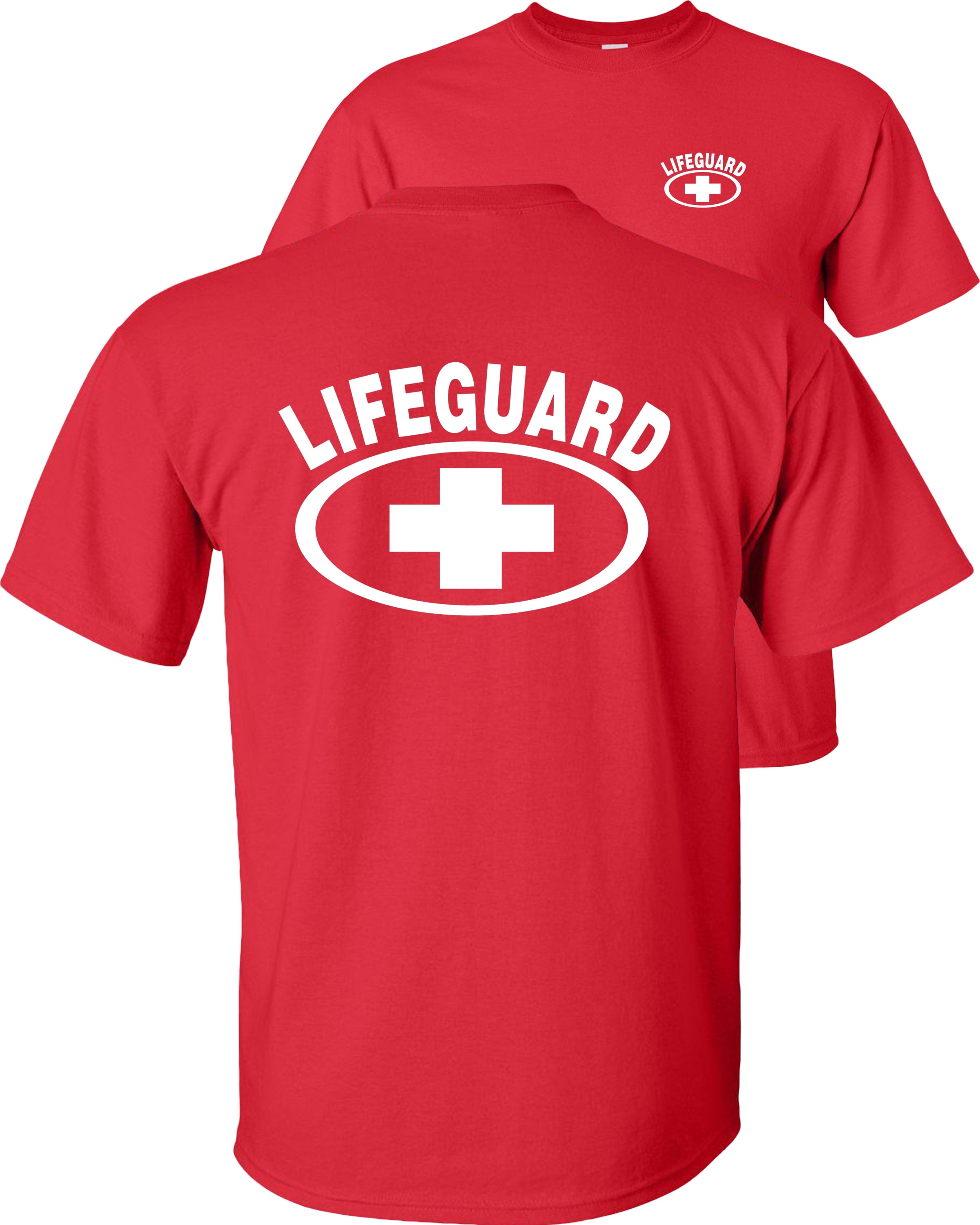 Fair Game Lifeguard T-Shirt, lifeguarding cross Graphic Tee F&B-Red-S ...