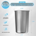 Stainless Steel Cups for 7.8oz/230ml (6 Pack), Stainless Steel Tumbler ...