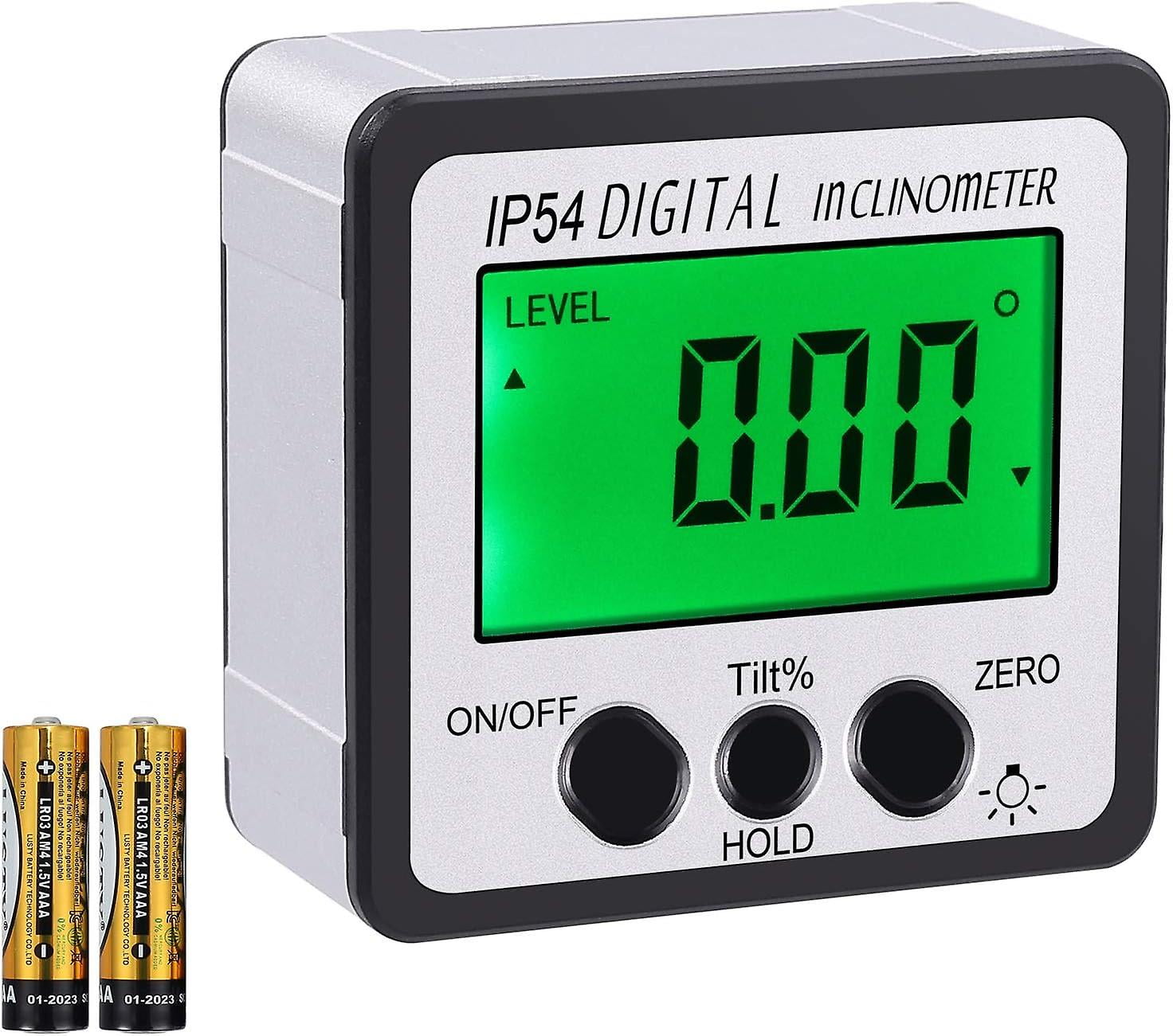 Digital inclinometer level protractor - 4x90?? Viewing Angle - Green ...