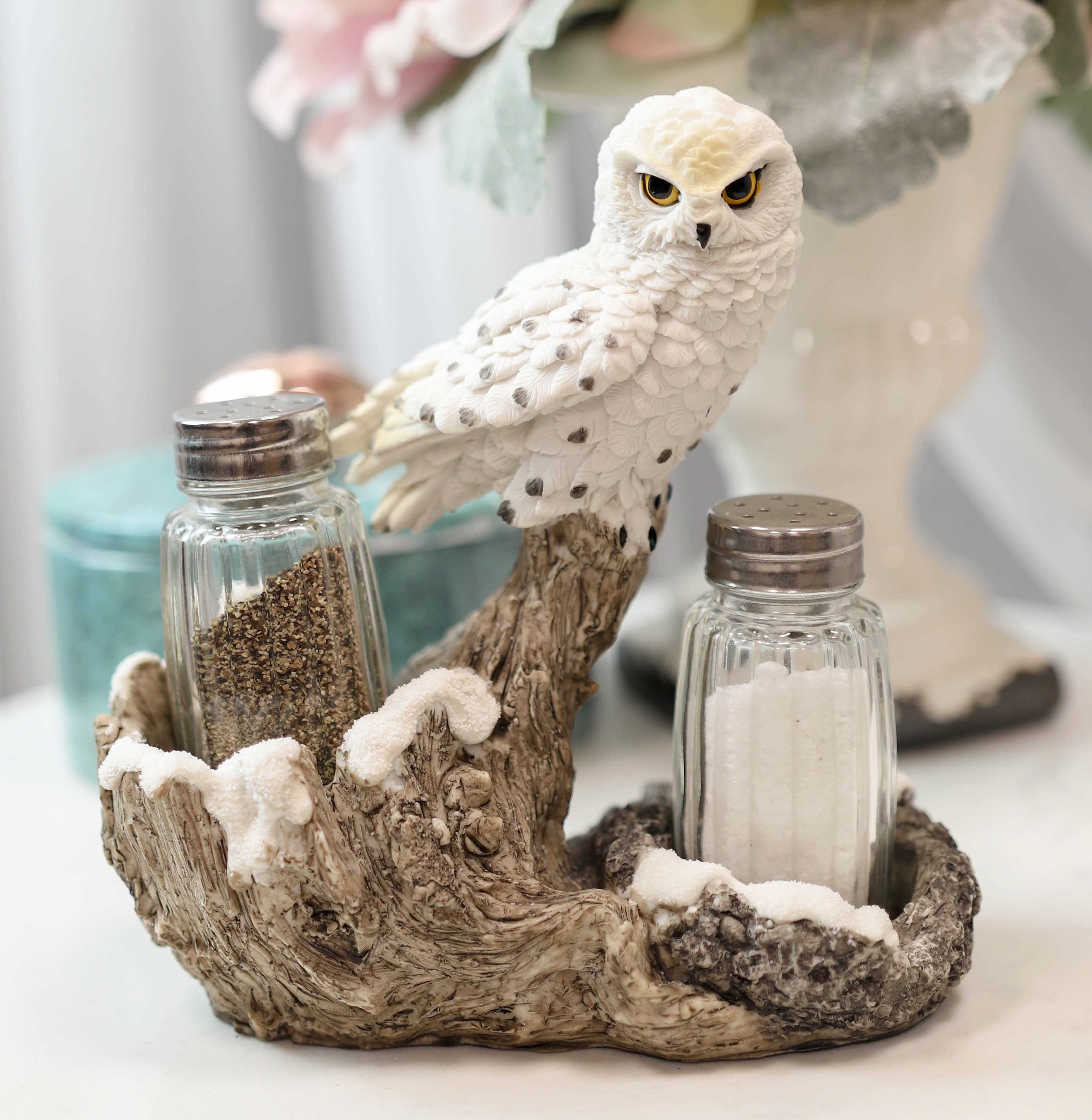 Owl One Piece Salt and Pepper Shaker Napkin Holder Kitchen & Dining ...