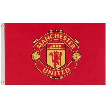 Manchester United FC 5ft x 3ft Red Flag with Logo - Quality Guaranteed ...