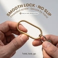 Atopoler 30 Pcs Locking Key Ring Carabiner,Keychain Clip for Keys Plush ...