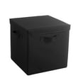 Urban Shop Collegiate Storage Bins with Lid (Set of 2), Black - Walmart.com