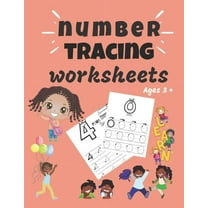 number tracing worksheets Ages 3+: trace numbers practice workbook for ...