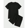 Black ME VS ME Graphic Print Mens 2-Piece Set: Short Sleeve T-Shirt ...