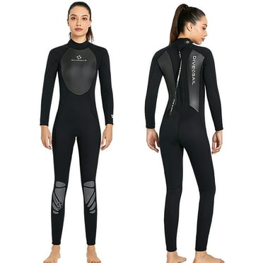 FLEXEL Women Full Wetsuit Men 3mm Neoprene Surfing Wet Suit Back Zipper ...
