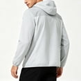 StSilkitty Mens Long Sleeve Jacket Color Block Full Zip Workout Hooded ...