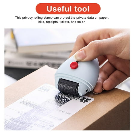 Identify Privacy Self-inking Rolling Stamp Postage Identity Protection ...