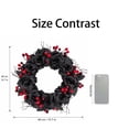 40cm Artificial Rose Branch Wreath with Simulated Spider and Berry ...