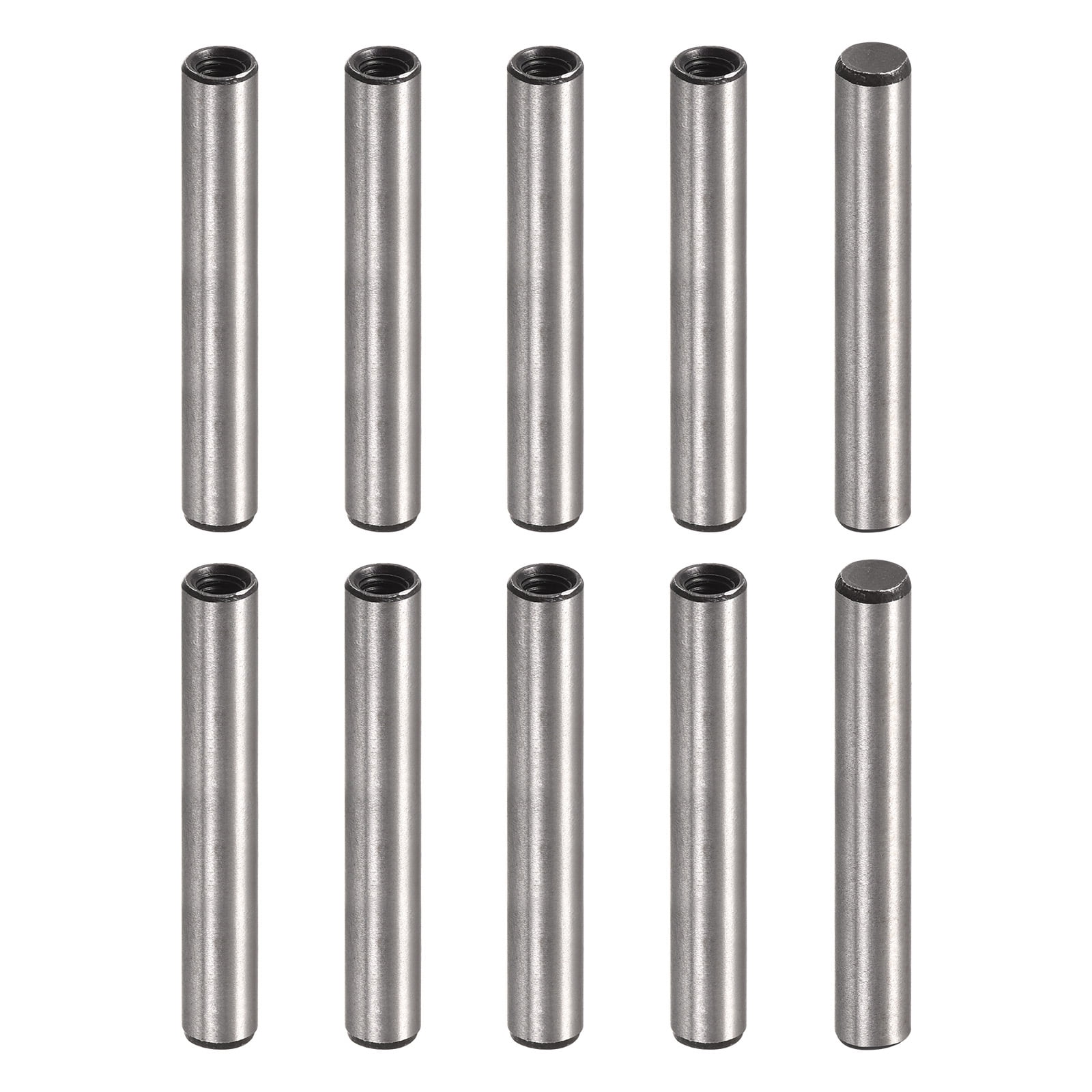 M4 Internal Thread Dowel Pin 10 Pack 6x35mm Chamfering Flat Carbon ...