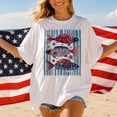 CLOTEX Stripes Patriotic Fish Comfort Colors Shirt, Americana Summer ...
