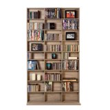 Atlantic 40"x71" Elite XL 9-Shelf Wood Media Storage Shelf Bookcase ...