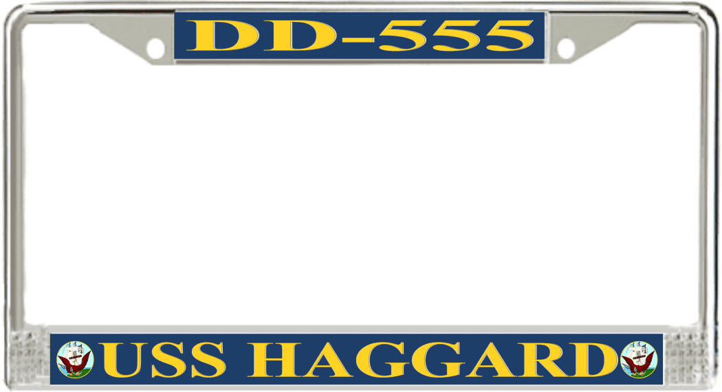 USS Haggard DD-555 License Plate Frame - Walmart.com
