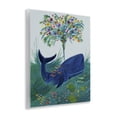 Stupell Industries A Flowery Whale Wall Plaque Art, design by Kay ...