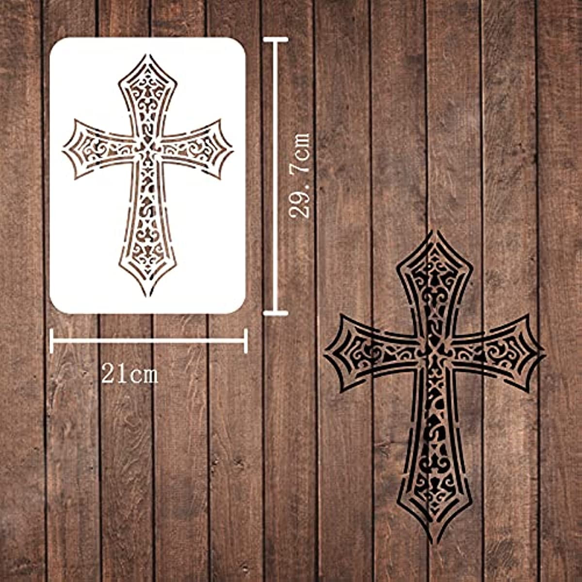Wood Cross Stencils