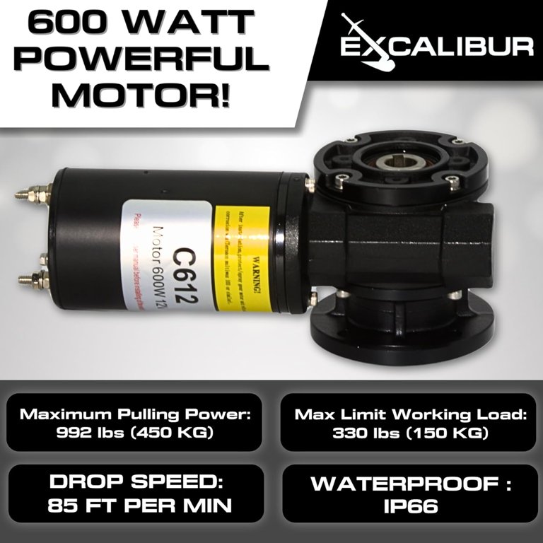 Boat Windlass EXCALIBUR Vertical Windlass Anchor System - 900W 12V For ...