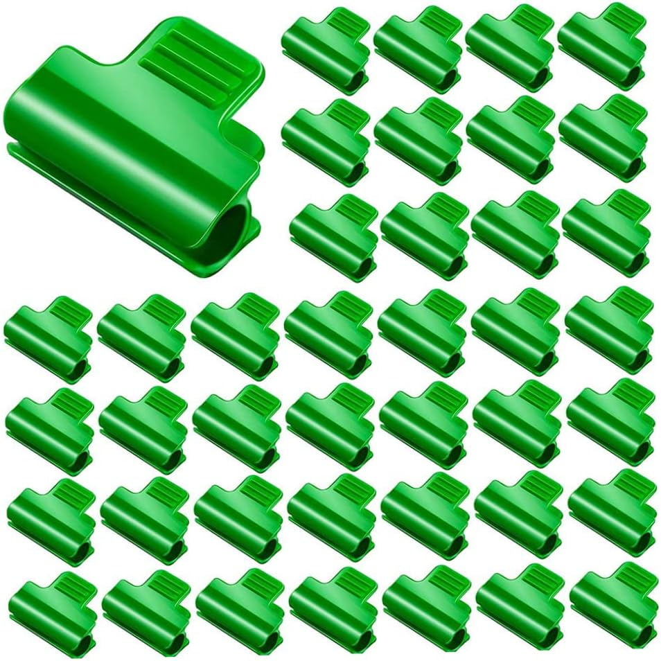 40Pcs Greenhouse Clamps Plant Clips Film Row Cover Netting Tunnel Hoop ...