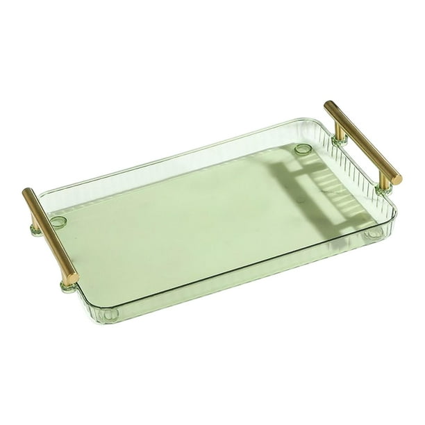 Rectangle Tray Decorative Tray Breakfast Tray Modern Food Tray Clear ...