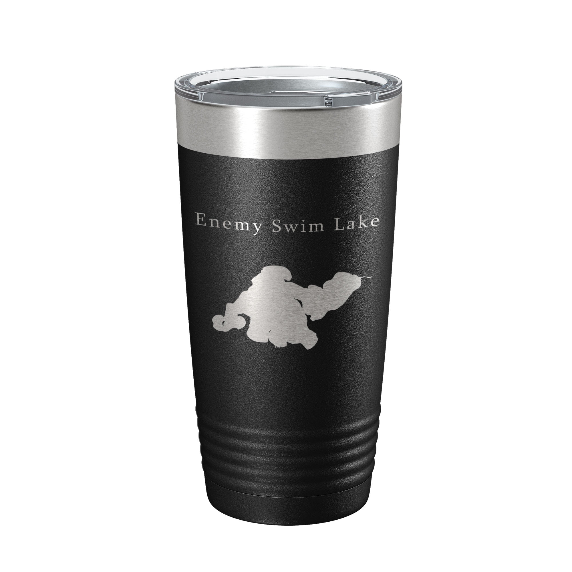 Enemy Swim Lake Map Tumbler Travel Mug Insulated Laser Engraved Coffee ...