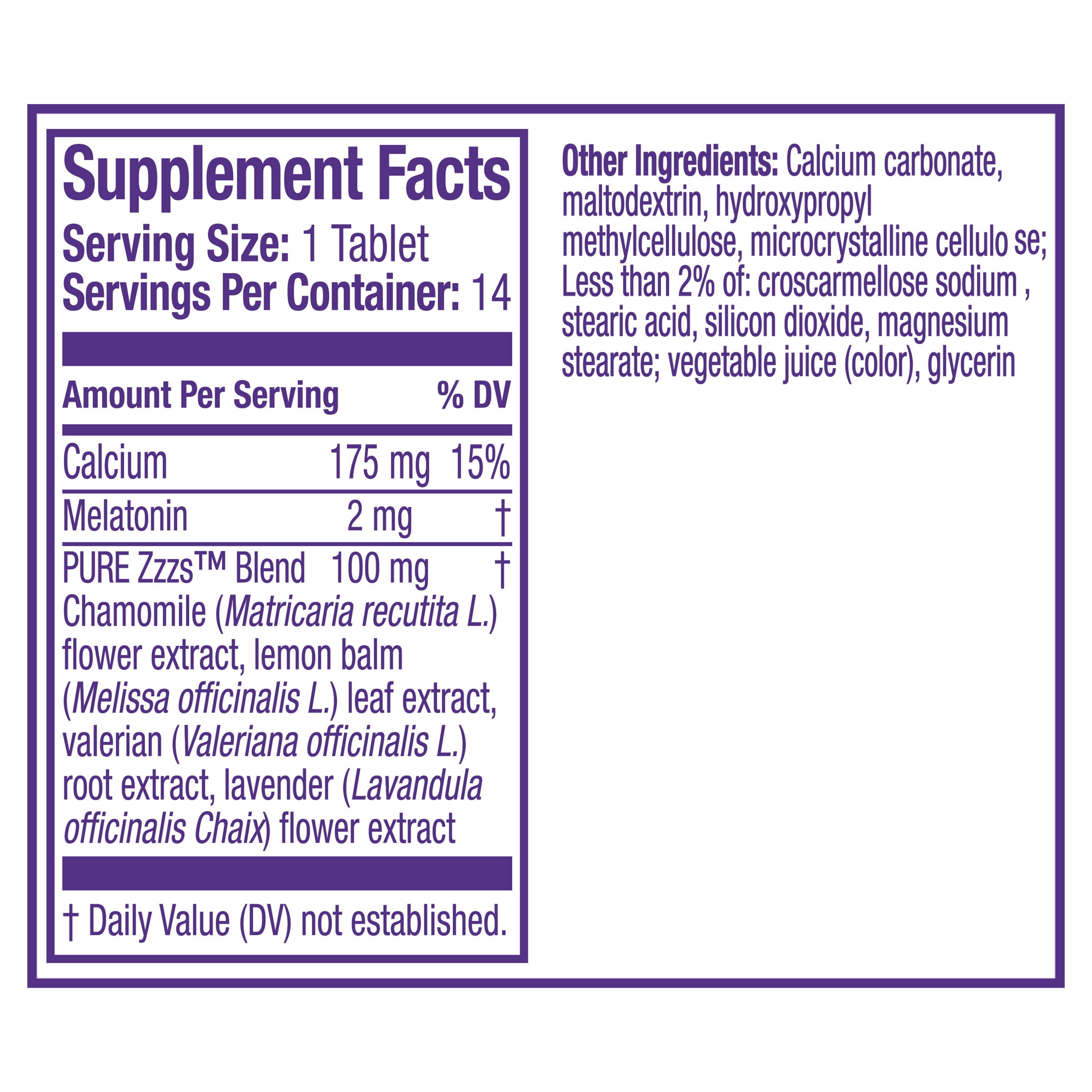 Buy PURE Zzzs ALL NIGHT Bi-layer Tablet Melatonin Sleep-Aid with ...