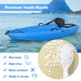 Goplus 6ft Youth Kids Kayak w/Paddle Storage Hatche 4-Level Footrest ...