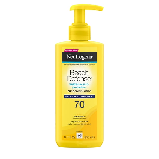 Neutrogena Beach Defense SPF 70 Sunscreen Lotion, Oil-Free, 8.5 oz ...