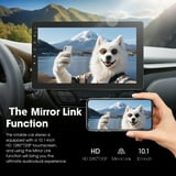 Haudio 10.1" Rotatable Touch Screen Car Stereo Single Din, Wireless ...